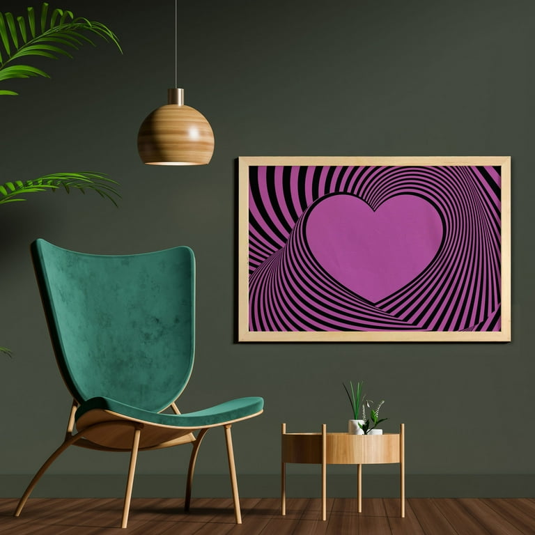 Light Pink Zebra Heart