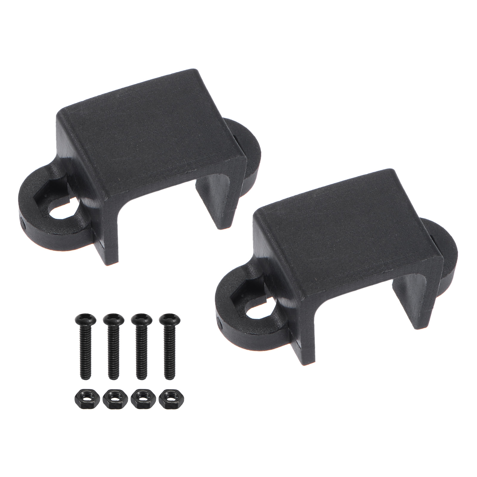 Uxcell Motor Mounting Bracket Motor Base 11.5mm Black with Screws Nuts ...