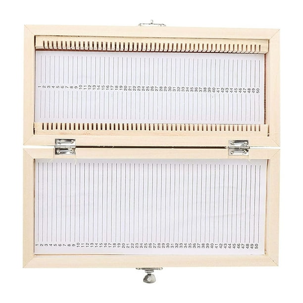 Wooden Specimen Slide Storage Box 50-Slot Plant Insect Specimen Slide ...