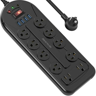 VCT - 220V/240V AC 13A Universal Surge Protector / Power Strip with 6 Universal Outlets. 50Hz ...