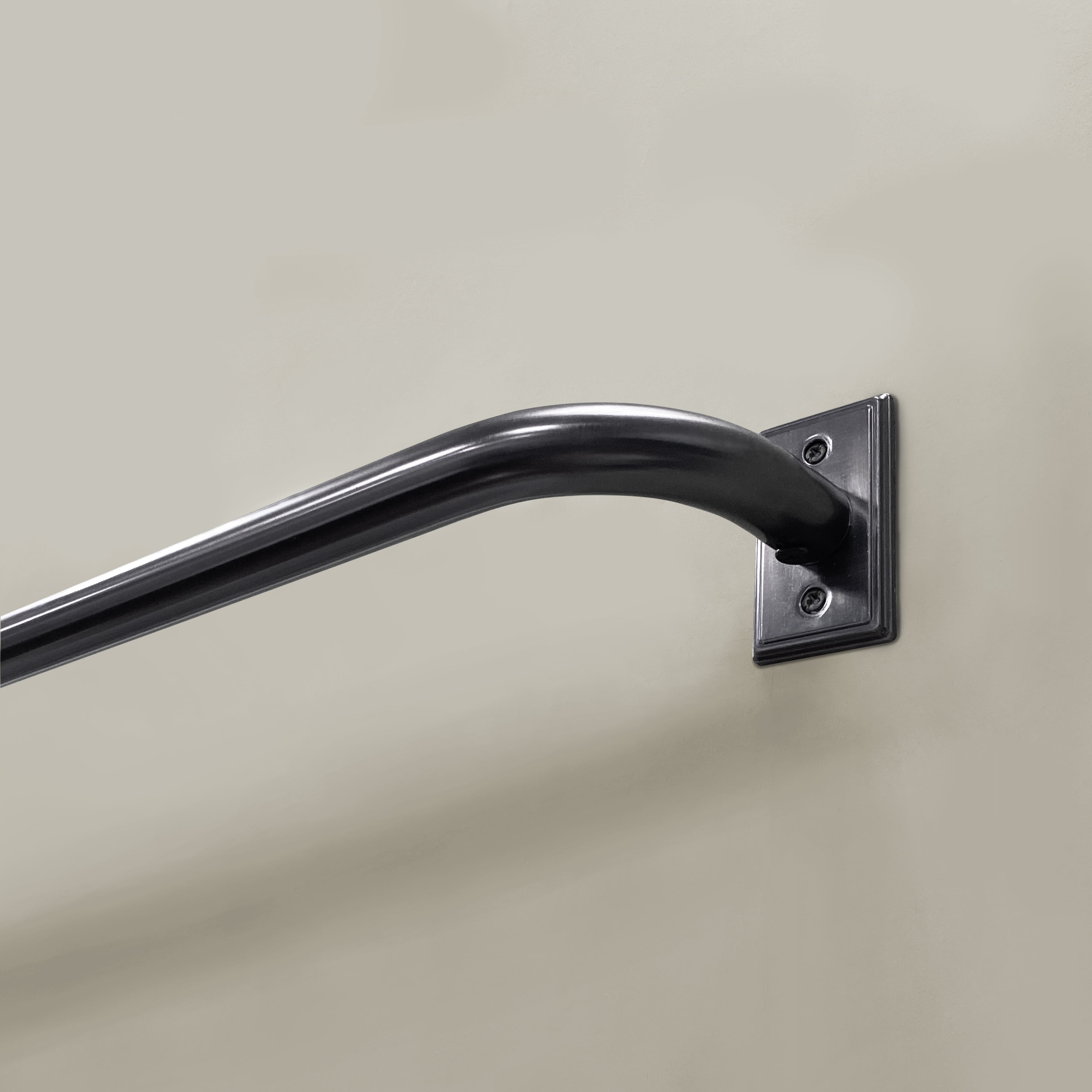 Better Homes & Gardens 1” Metal French Wrap Curtain Rod, Pewter, 120 ...