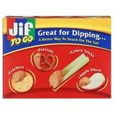 Jif To Go Creamy Peanut Butter, 8- 1.5 oz Cups, Snack Size (Pack of 6 ...