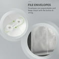 12 Pack Clear Plastic Envelopes Envelopes Expandable Files Document Folders with Button & String ...