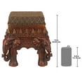 Maharajahs Elephant Footstool Design Toscano Elephants British Colonial ...