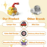 Toy Cars for Toddlers Age 1,Baby Rattle Car Toy,3 Pieces Soft Rubber ...