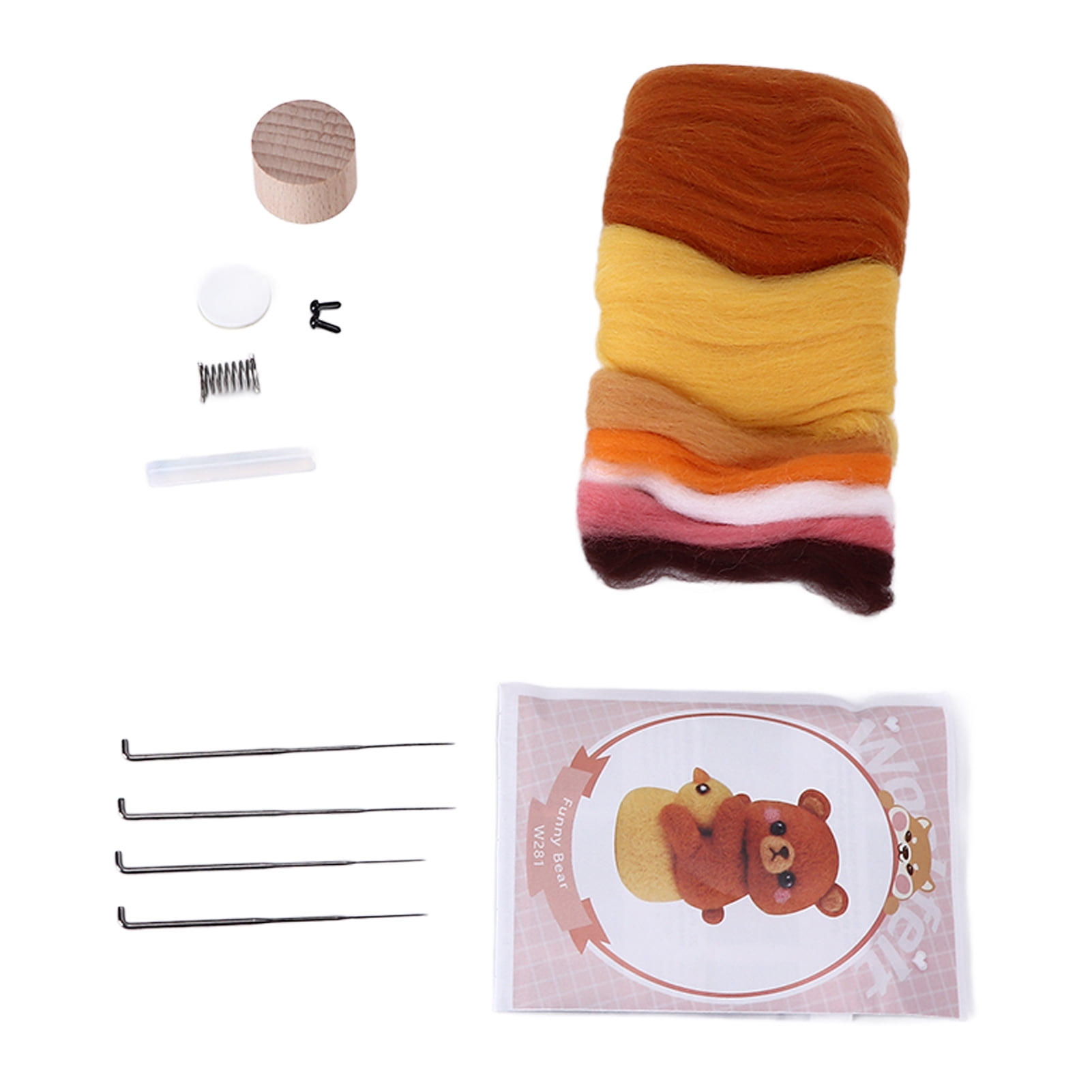 Kit de fieltro con aguja Bling Bling material natural fácil operación ...