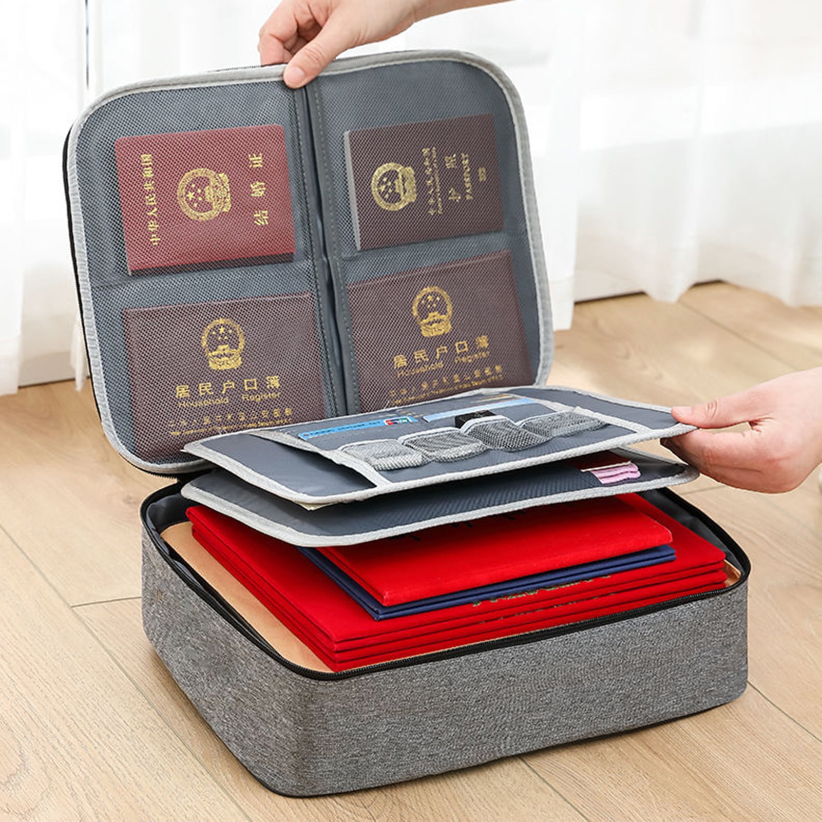 Wanwan Easy Carry File Organizer Bag Tear-resistant Oxford Cloth ...