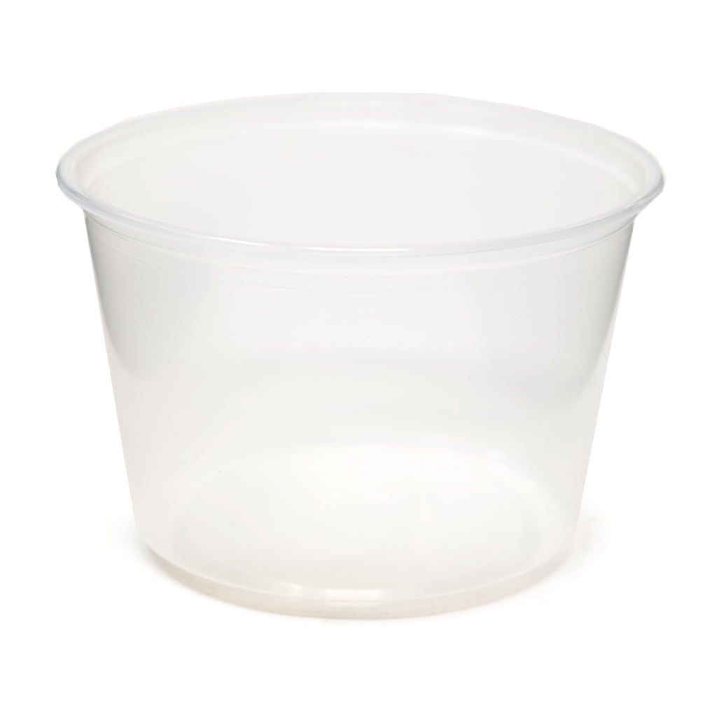 Fabri-Kal 16 oz Pro-Kal Deli Container, PK16S-C, Round Clear PP | 500 ...