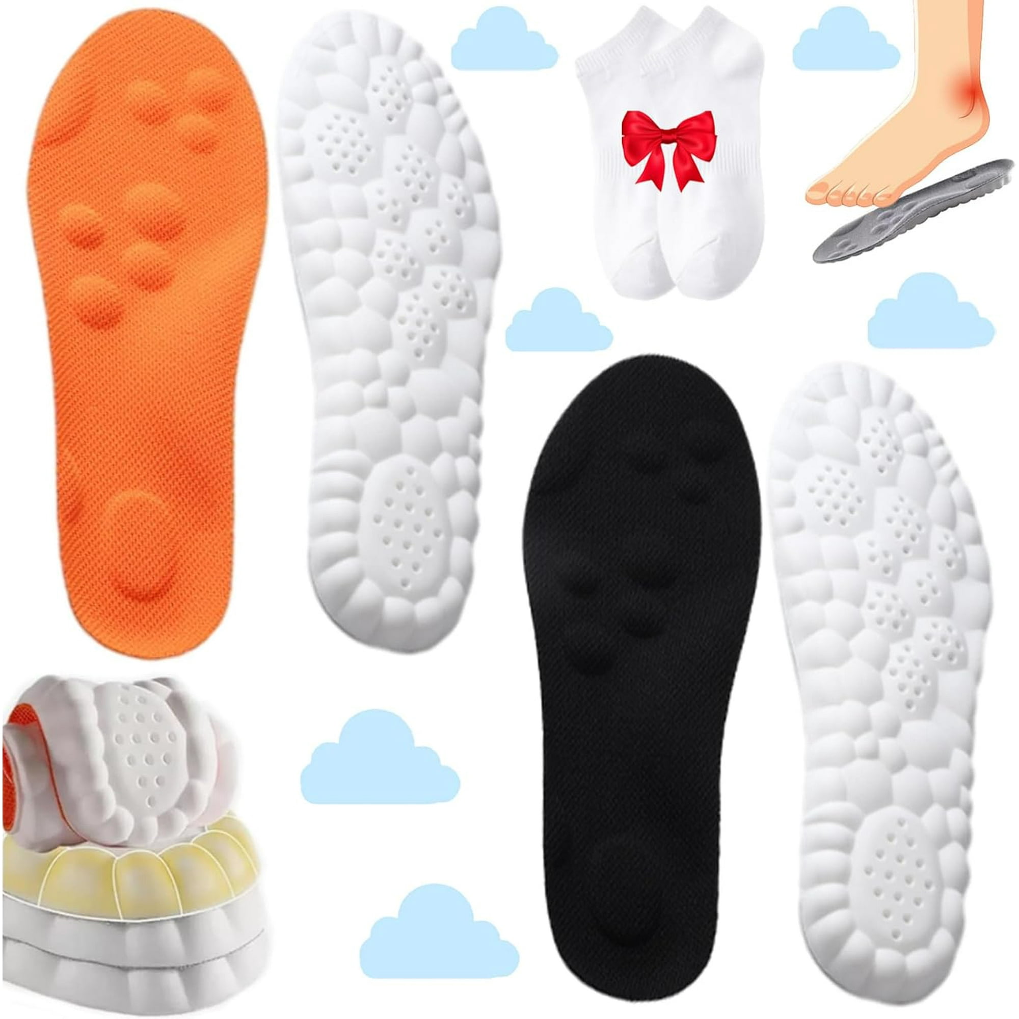 Click here for Xuefan 2 Pairs Steppers Insoles For Men/Women  202... prices