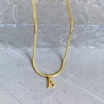 Alphabet Pendant Necklace, A-Z Stainless Steel Chain, Women's Letter ...