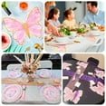 Efavormart 10 Pack Pink Gold Glitter Butterfly Cardboard Paper ...