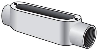 O-Z/Gedney C-150, Conduit Outlet Body, 1-1/2""Iron Cond Body Type C, 1 ...