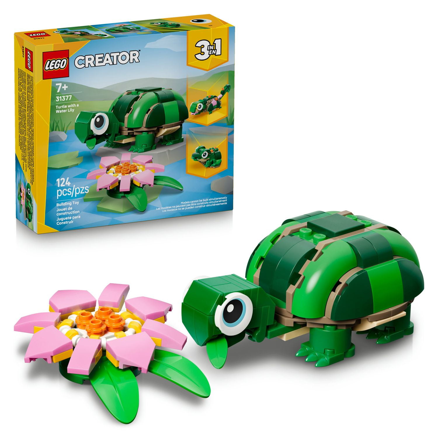 Set LEGO Creator Tortuga con Flor de Nenúfar 31377 | Walmart en línea
