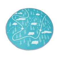 Camco 42834 LIBATC Outdoor Mat - 6' Round, RV Map Print - Walmart.com
