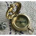 Antique Vintage Brass Pocket Compass Brass Nautical Compass Marine ...