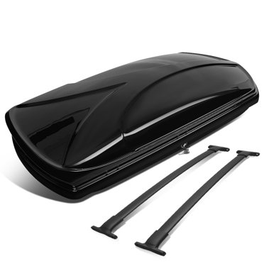 Goplus 14 Cu Ft Rooftop Cargo Box - Heavy Duty, Dual-Sided Opening ...