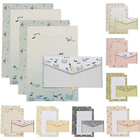 Stationery Paper and Set Contain 48Pcs Letter Wri Stationery 24Pcs ...