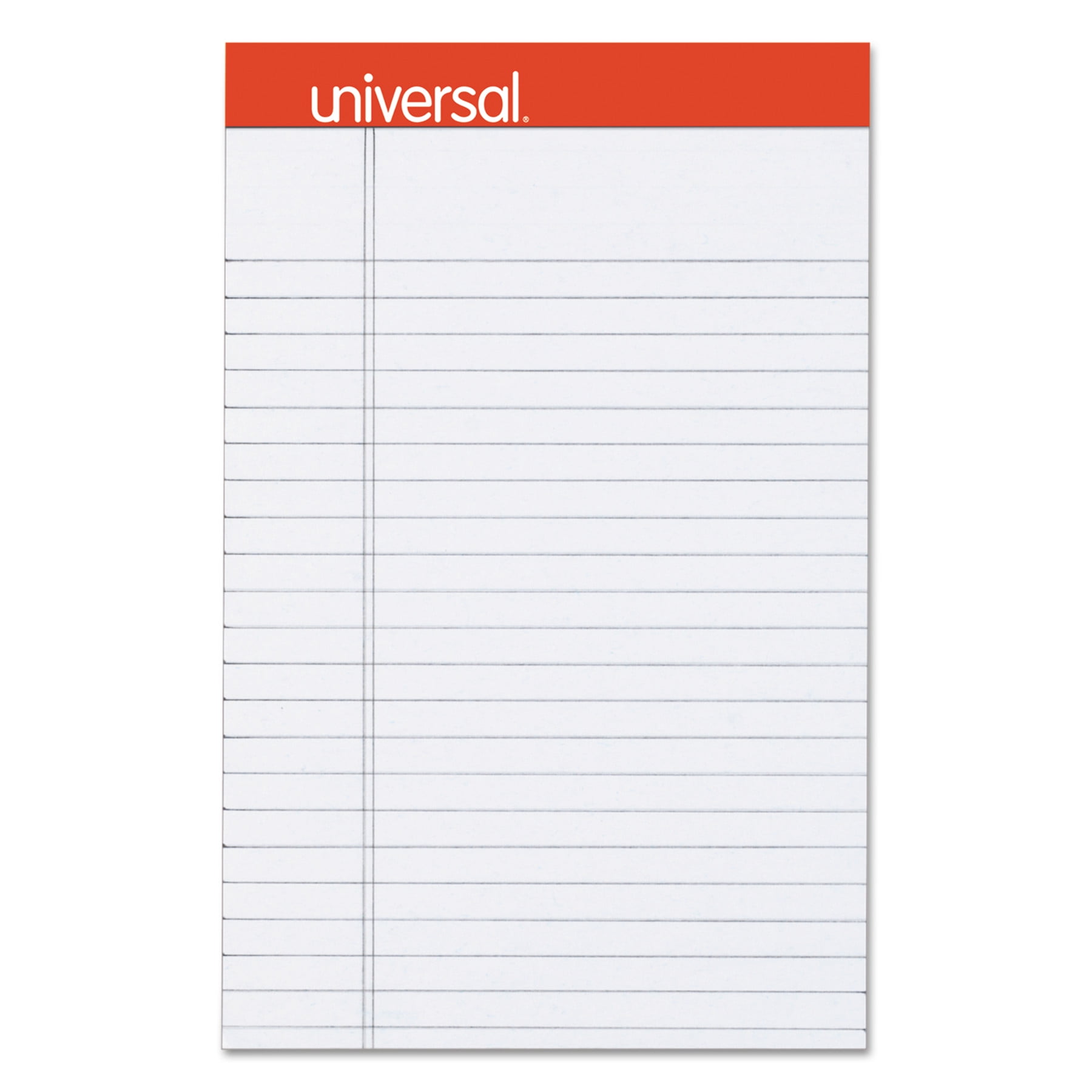 Universal Fashion Colored Perforated Note Pads, 5 x 8, Legal, Gray, 50 ...