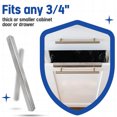 304 Drawer Guard Strips Cupboard Hardware with Clear Adhesive & Screw ...