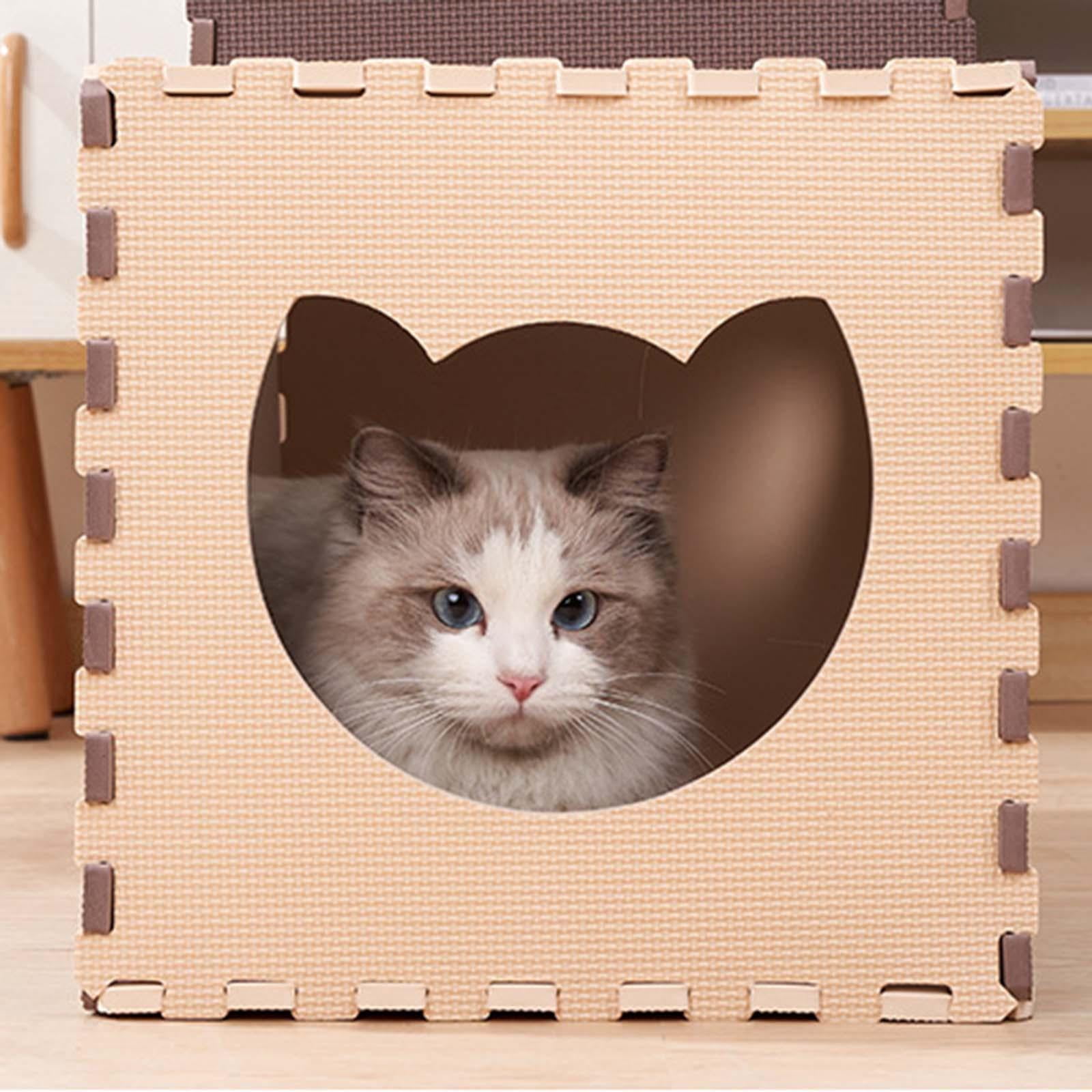 Cat Tunnels Tube Toy Folding DIY Assemble Playground Maze Tent for ...