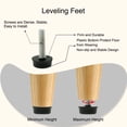 Uxcell 10pcs M6 x 24 x 18mm Furniture Glide Leveling Feet Adjustable ...