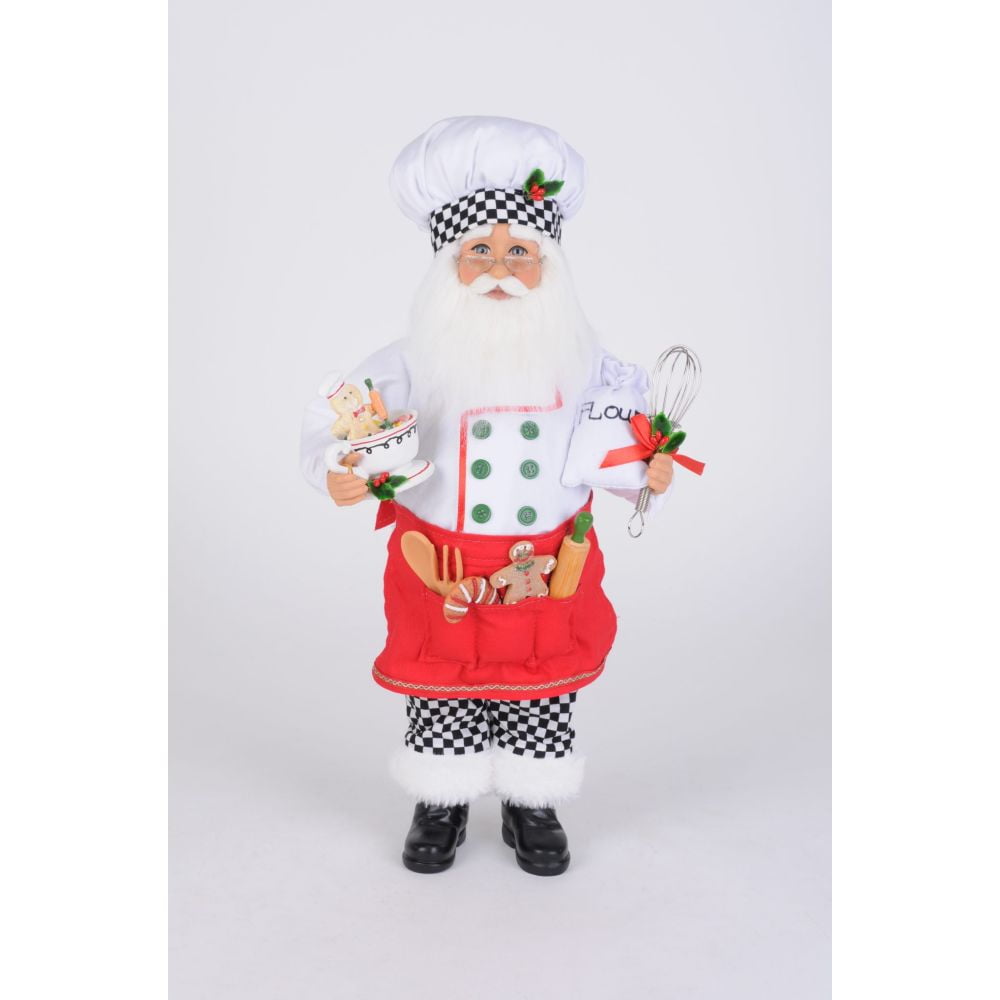 Karen Didion Originals Baking Cookies Santa Figurine, 17 Inches ...