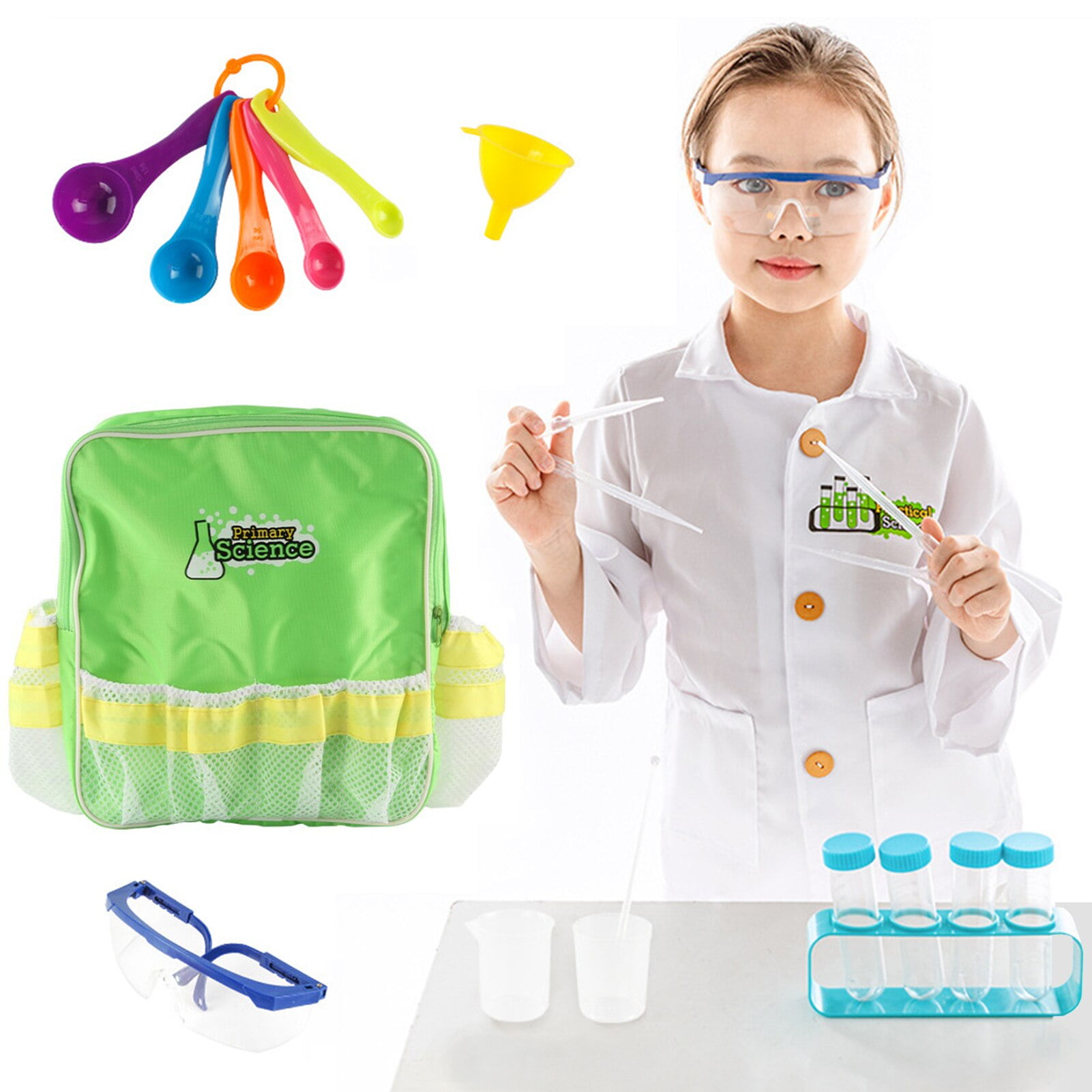 Science Learning Kit Science Experiments Set With Lab Coat Handmade ...