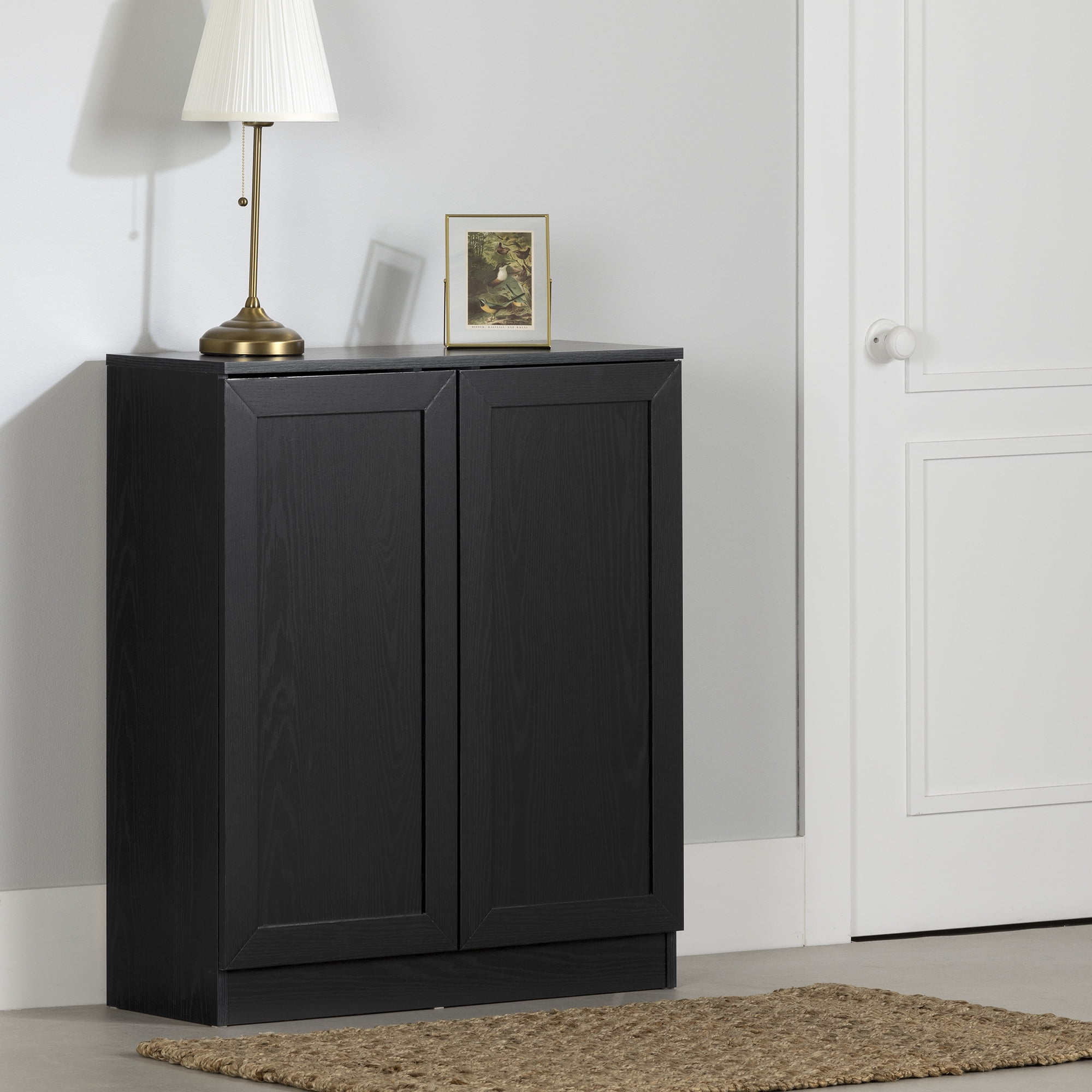 Click here for South Shore Essence 2-Door Storage Cabinet  In Bla... prices