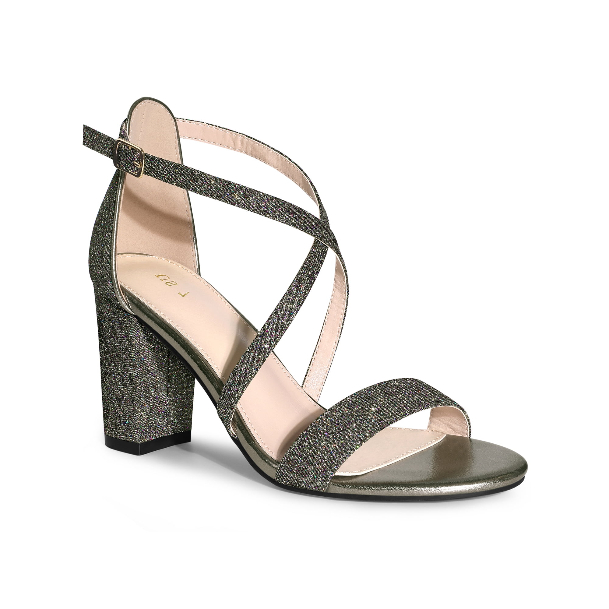 Click here for Blissful Step Womens Shoes Glitter Crisscross Stra... prices