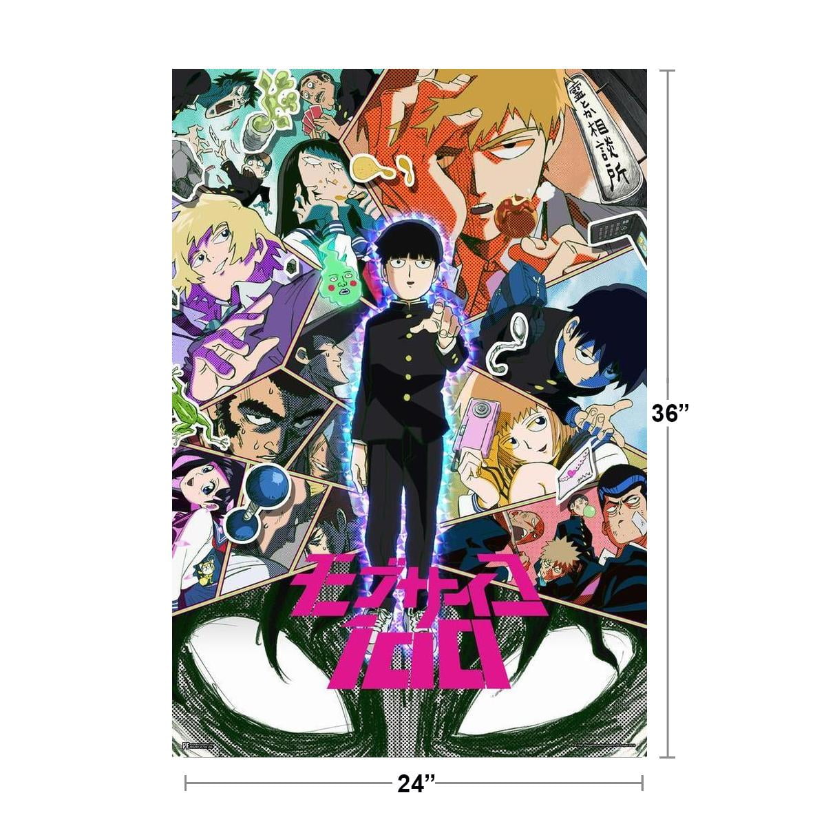 Buy Mob Psycho 100 Poster Anime Series 1 Japanese Logo Crunchyroll ...