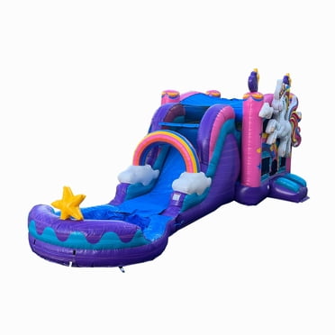 XJUMP Obstacle Course Bounce House Inflatable with Blower for Kids and ...