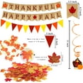 FRIENDSGIVING Burlap Banner Paper Triangular Bunting Maple leaf Garland ...