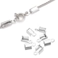 200pcs Cove Clasps Cord End Caps 3.5x9mm for Creative Crafts Project ...