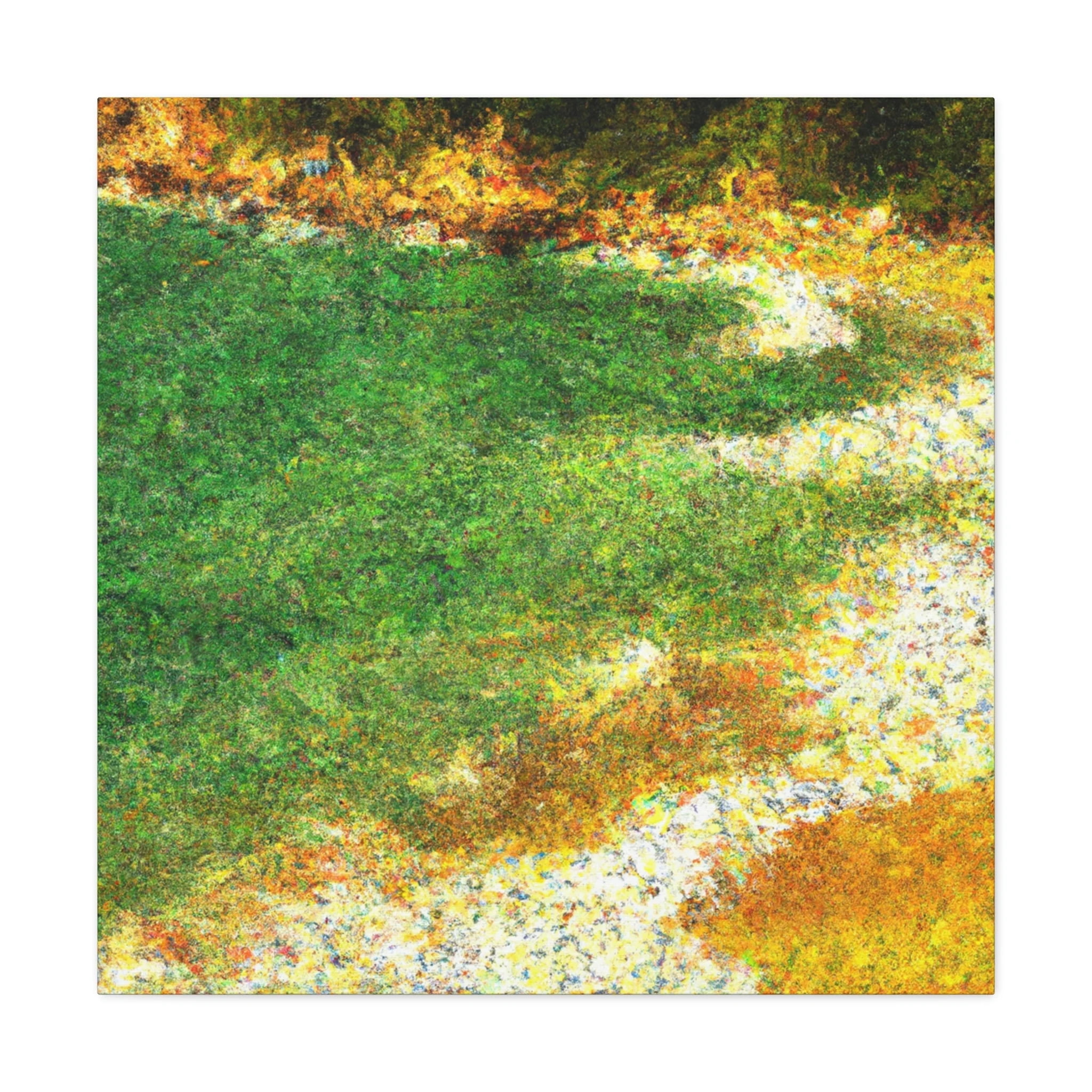 Beaches in Pointillism - Canvas - Walmart.com