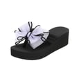 Bnwani Slides Shoes,Slides Women,Beach,Platform,Casual,Bow,Purple,6 ...