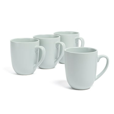 Mr. Coffee Dutton Springs 4 Piece 19 Ounce Stoneware Assorted Designs Mug Set in White - Walmart.com