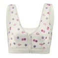 Senior Push Up Ice Silk Bras For Sagging Breasts Uplifting Front Open