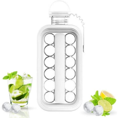 Portable Ice Ball Maker Mold TikTok 2 in 1 Ice Cube Trays for Freezer ...