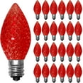 LIDUI-25 Pack C7 LED Replacement Light Bulbs, Shatterproof Christmas C7 ...