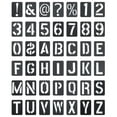Black Plastic Alphabet Stencils for DIY Crafts with Durable and ...