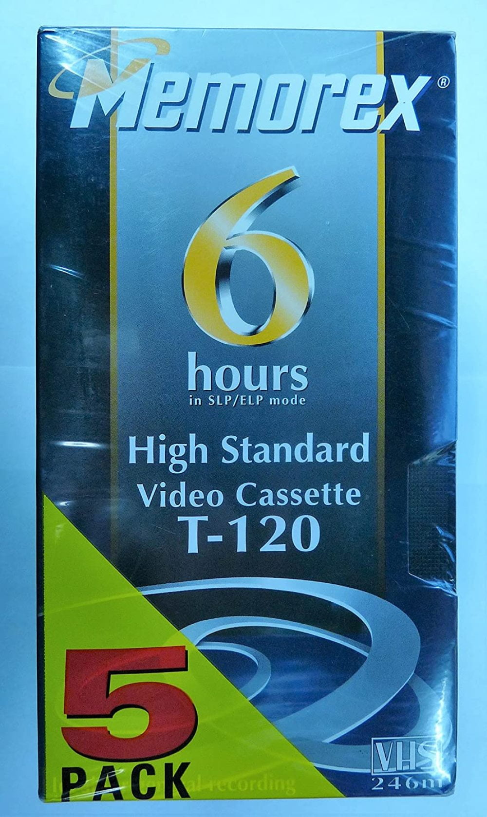 5-Pack Hs T-120 VHS Video Tape 6hr - Walmart.com