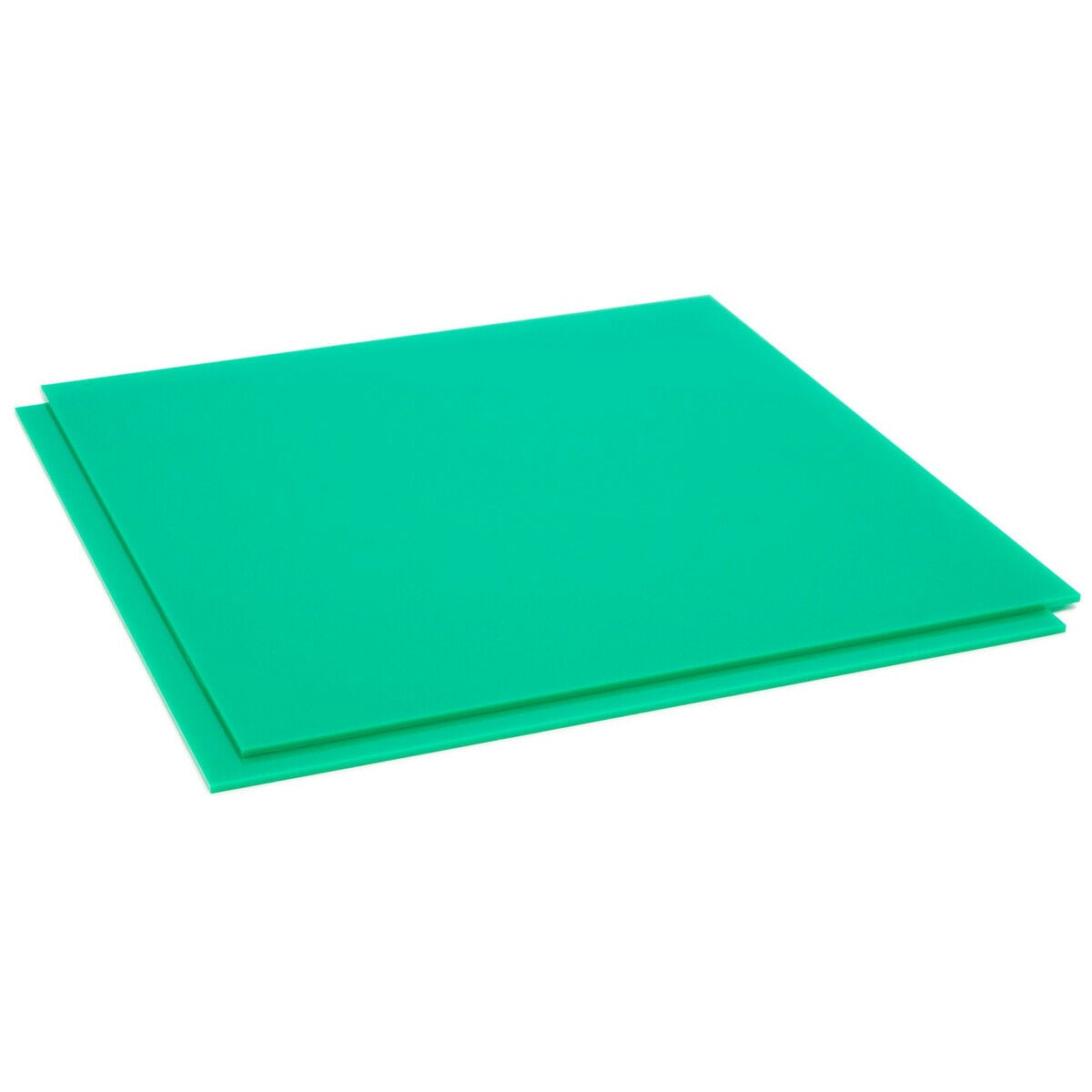Acrylic Plexiglass Sheet, 1/8 Inch Thick (Green, 12x12 In, 3mm, 2 Pack ...