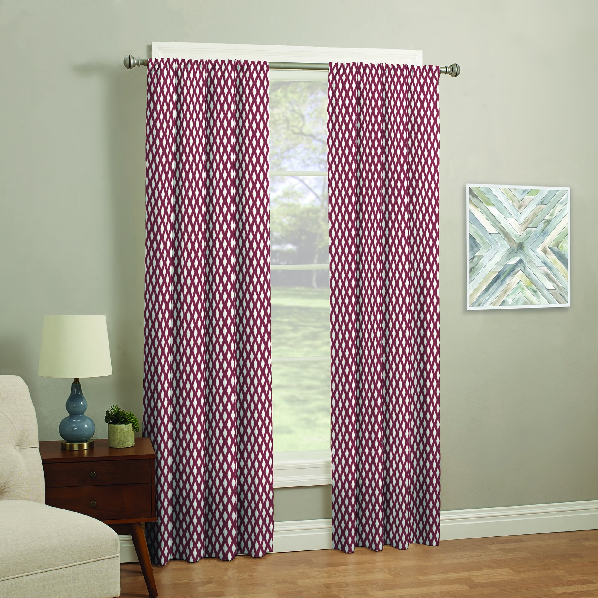 Mainstays Ikat Window Curtain - Walmart.com