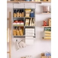 Hanging Closet Organizer with Metal Rod, 6-Section Closet Organizers ...