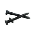 25PCS 1/4" x 2" Hex Head Lag Screws, Stainless Steel Black Lag Bolts ...