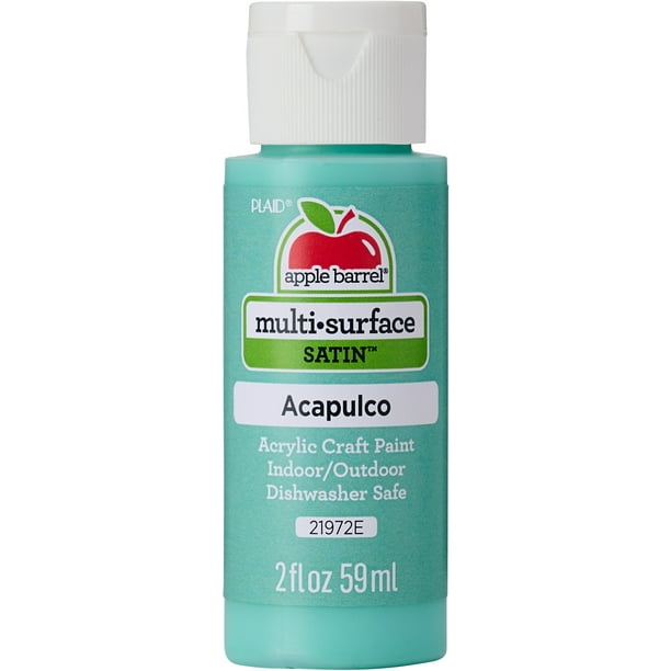 Apple Barrel Multi-Surface Acrylic Craft Paint, Satin Finish, Acapulco ...