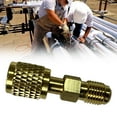 R32 R454B Refrigerant Brass Adapter /4" Female To /4" Male Reverse ...