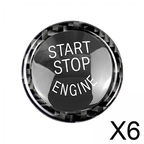 Colaxi 6xEngine Start Stop Button Cover Sticker for E90 E92 E93 Car ...