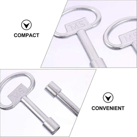 Pieces Electrical Cabinet Key Elevator Lock Security Keys Zinc Alloy ...