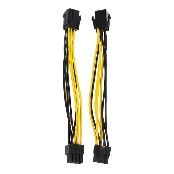 2 Pack Graphics 6 Pin To 8 Pin Pcie Adapter Cable (gpu Video Graphics ...